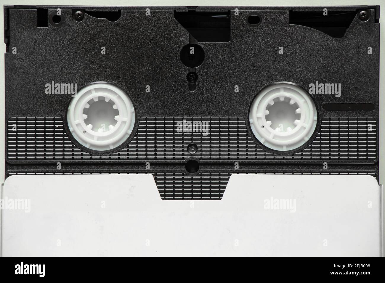 DVD cassette with white cover close up, technology, old cassette Stock ...