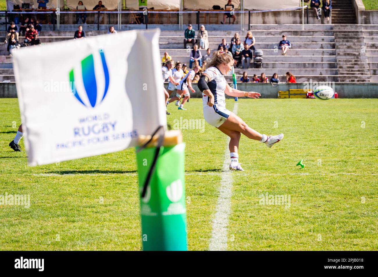 Madrid, Madrid, Spain. 1st Apr, 2023. McKenzie Hawkins (USA) in action ...