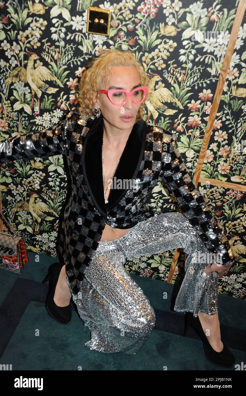 LGBT model, activist and influencer Elton Ilirjani backstage and ...