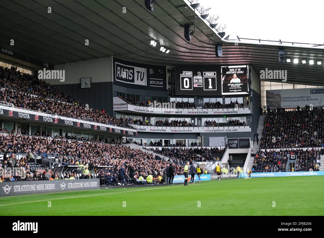 Pride Park, Derby, Derbyshire, UK. 1st Apr, 2023. League One Football ...