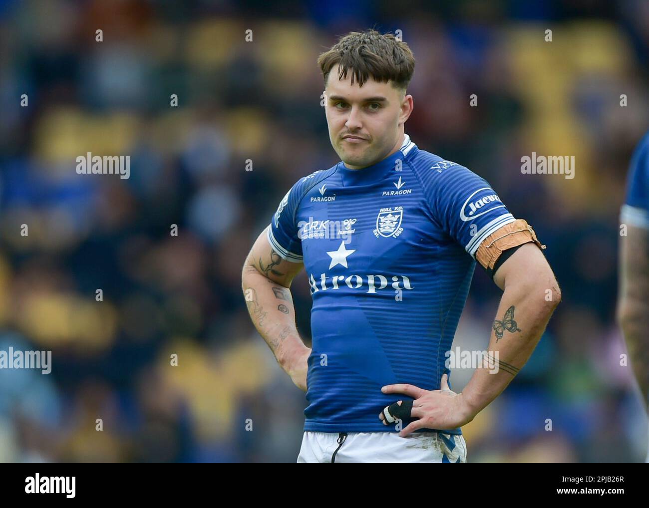 .Tex Hoy #1 of Hull FC during the Betfred Super League Round 7 match ...