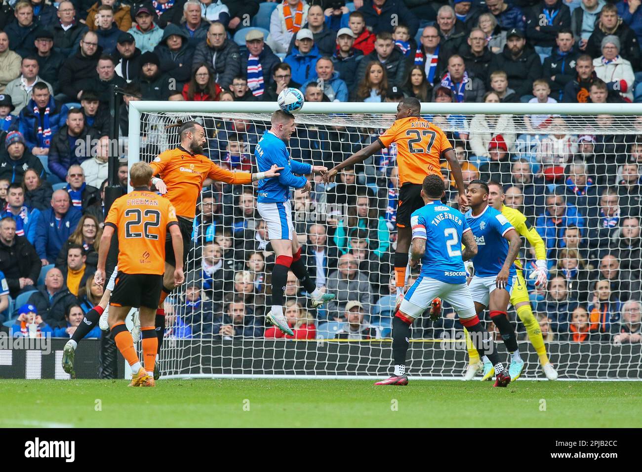 Glasgow, UK. 1st Apr, 2023. Rangers played Dundee United at Ibrox ...