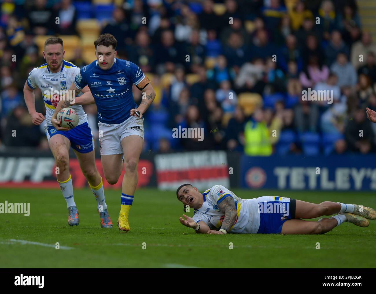 Tex Hoy #1 of Hull FC in action during the Betfred Super League Round 7 ...