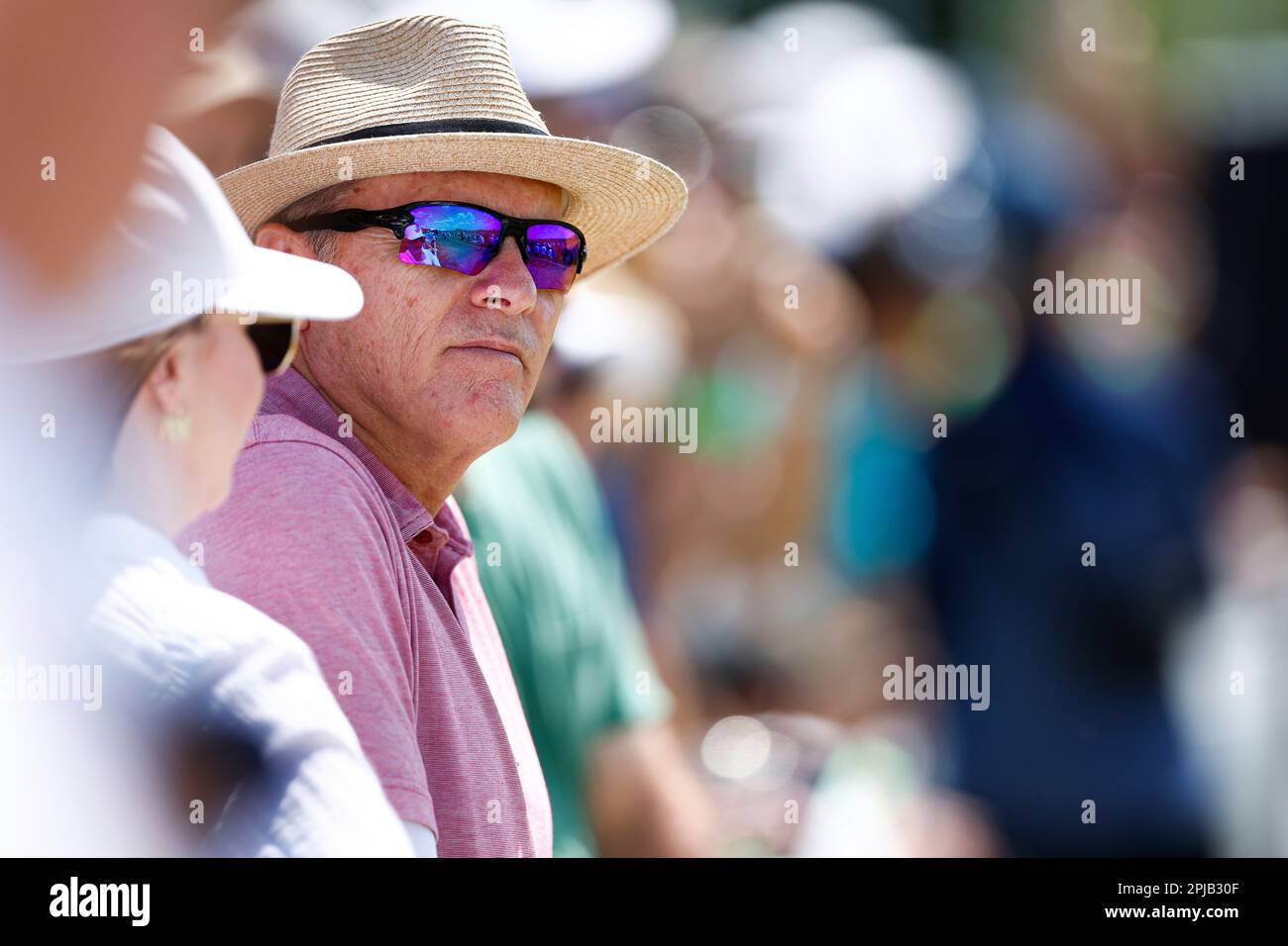 Fans seen on the driving range during the second round of LIV Golf ...