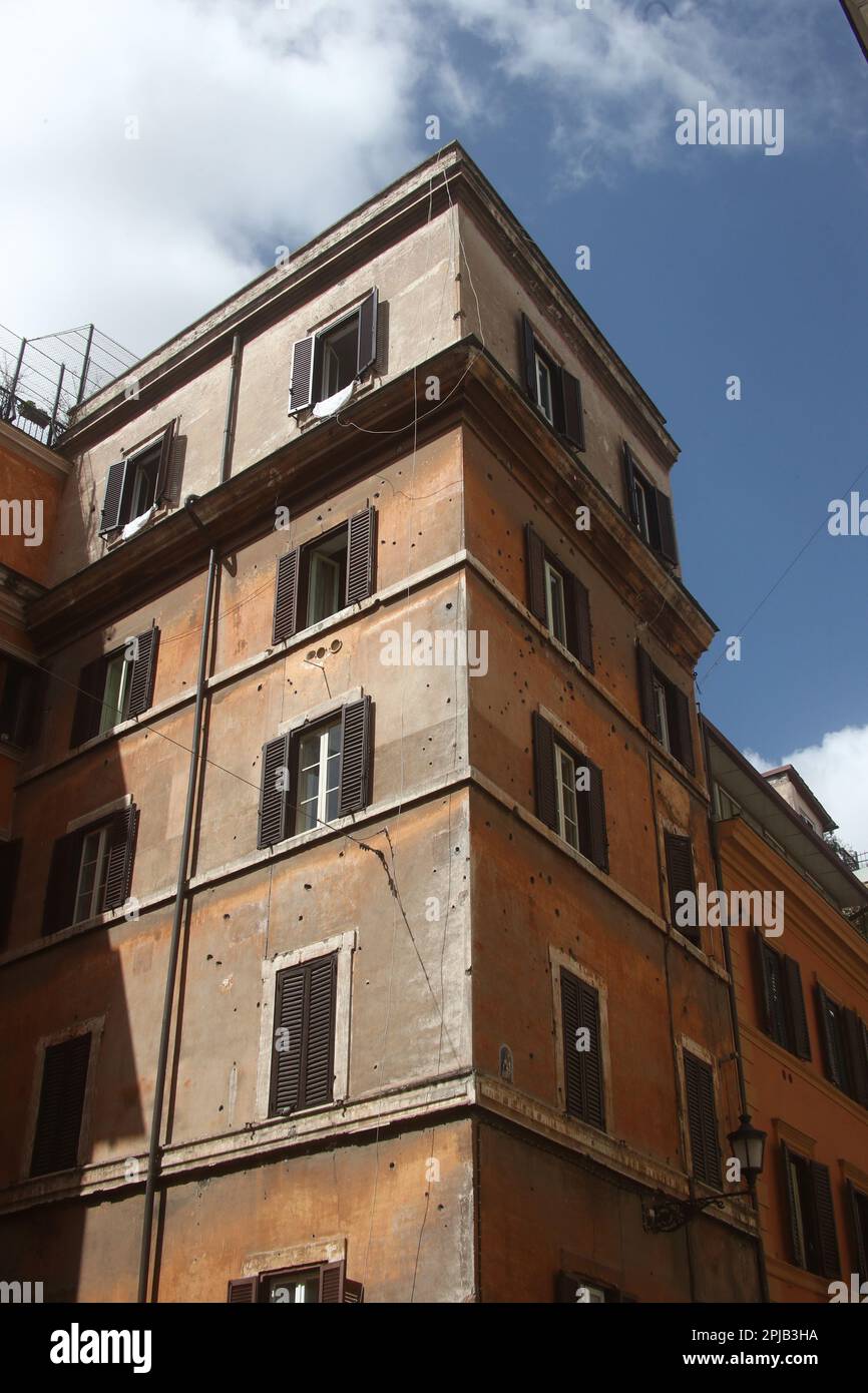 Rome, . 01st Apr, 2023. Rome, Italy 01.04.2023: Via Rasella in the ...