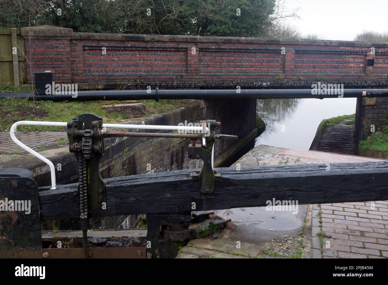 Bell Bridge on the Rushall Canal, West Midlands, England, UK Stock ...