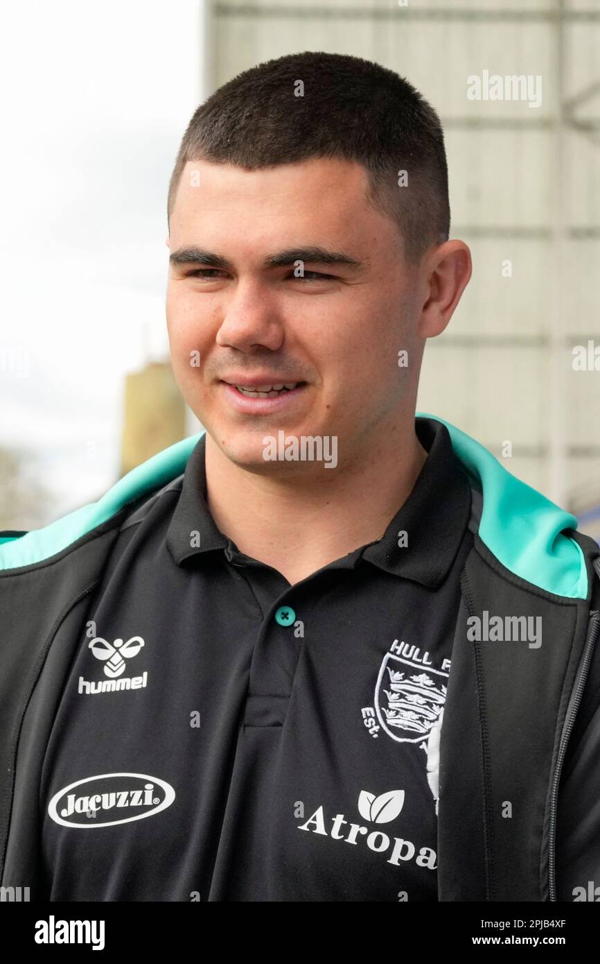 Jake Clifford #7 of Hull FC before the Betfred Super League Round 7 ...