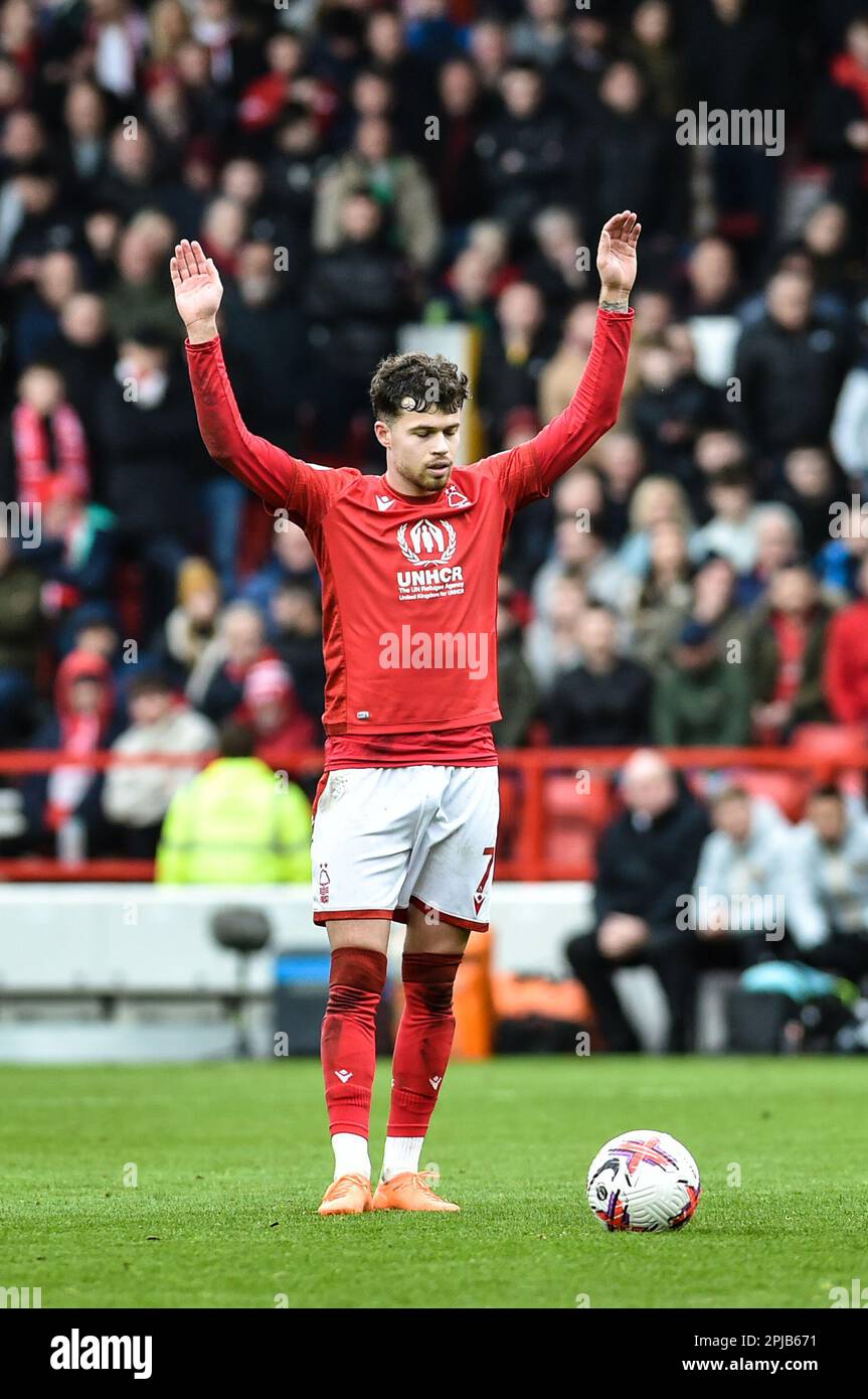 The City Ground, Nottingham, UK. 1st Apr, 2023. Premier League Football ...