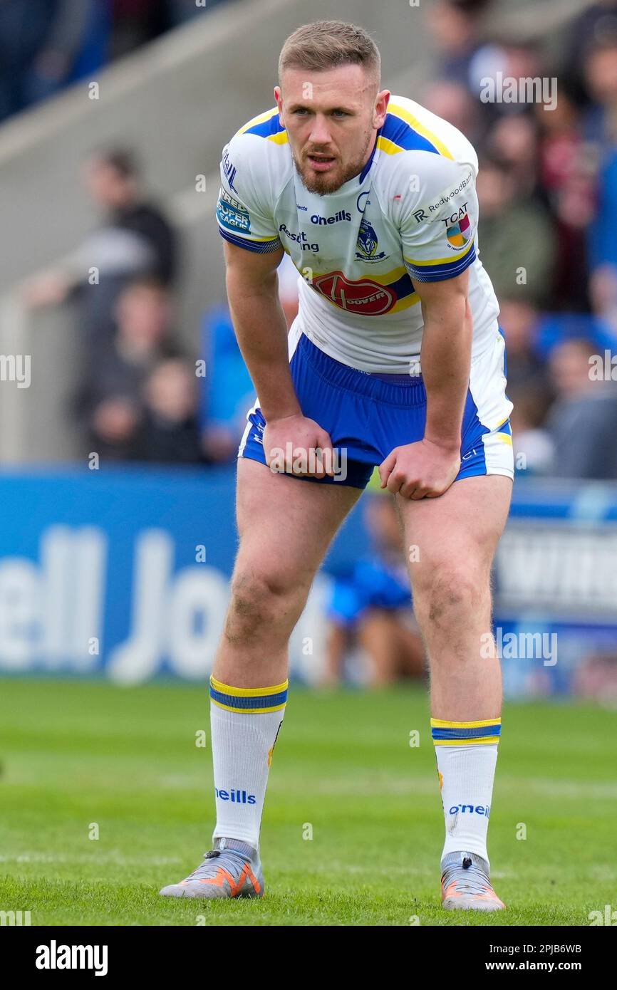 Ben Currie #11 of Warrington Wolves during the Betfred Super League ...