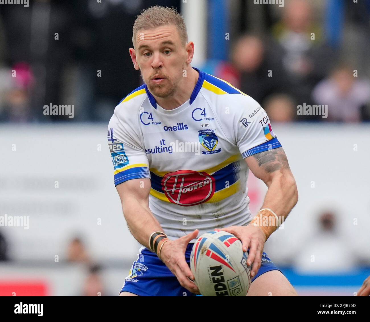 Matt Dufty #1 of Warrington Wolves during the Betfred Super League ...