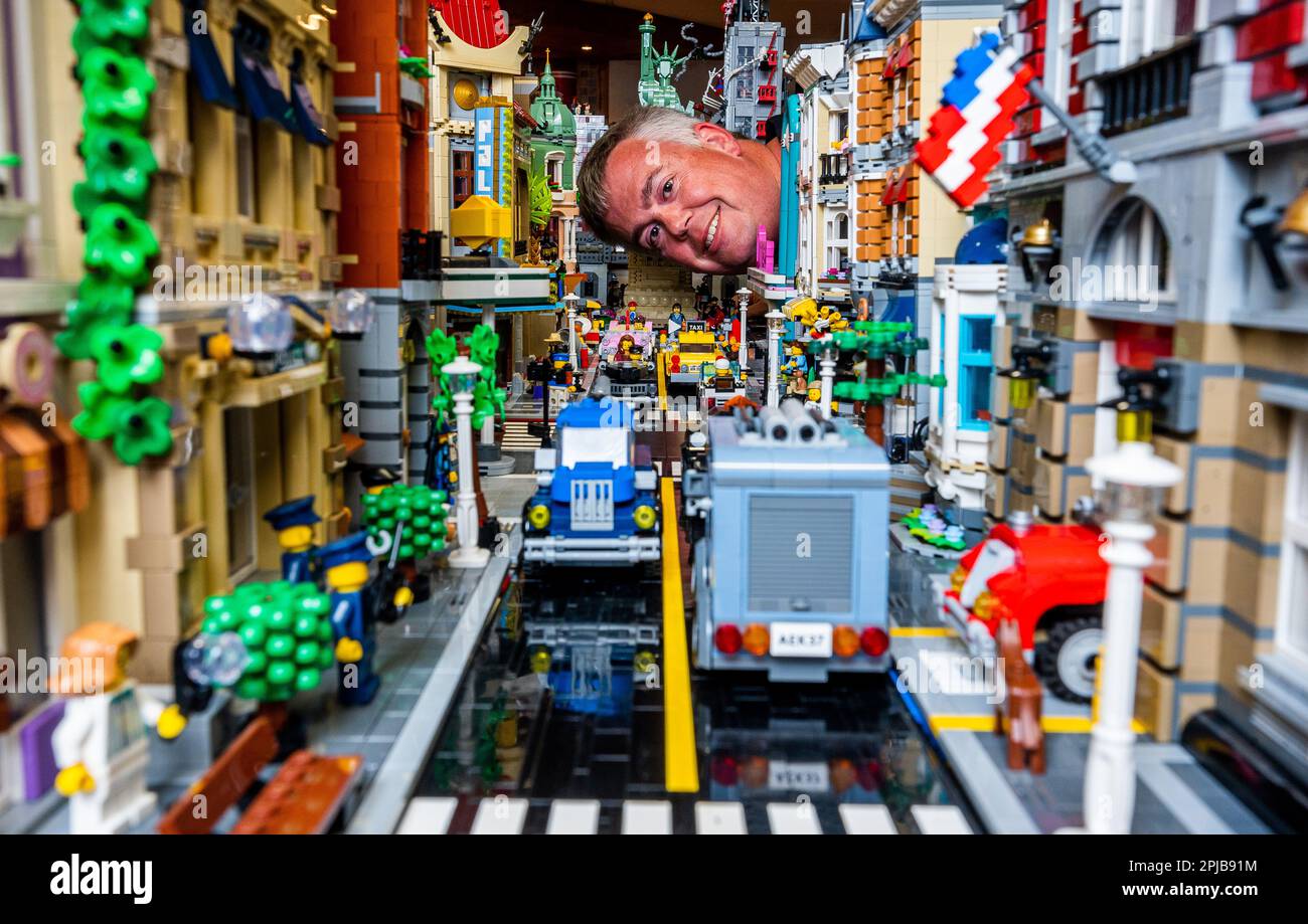 Scott Brown of Canton and his Lego collection Stock Photo - Alamy
