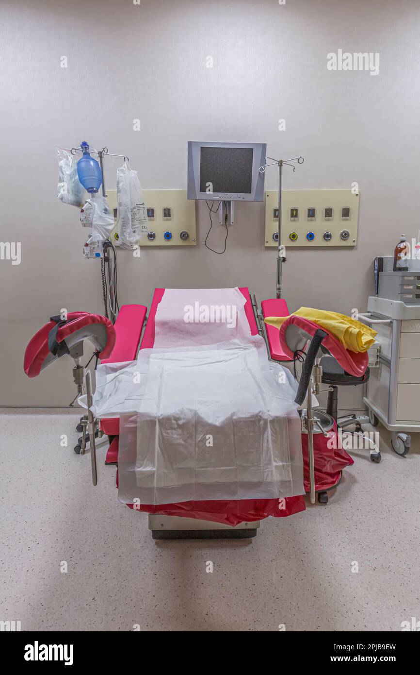 Gynecology in the clinic gynecology room, interior of the genicology ...