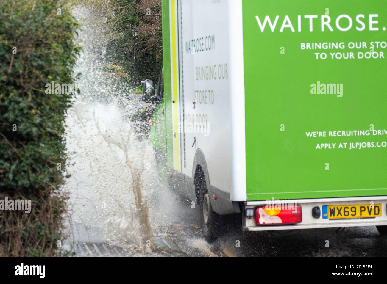 Waitrose home delivery van hi-res stock photography and images - Alamy