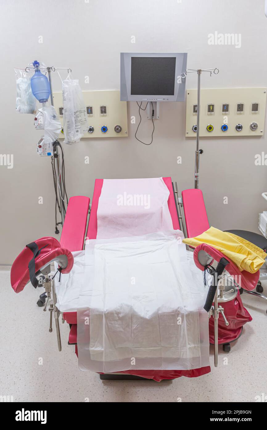 Gynecology in the clinic gynecology room, interior of the genicology ...