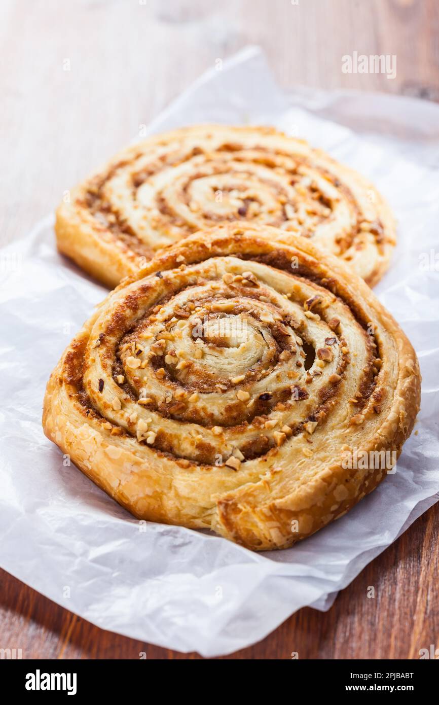 Homemade nut pastry on table Stock Photo - Alamy