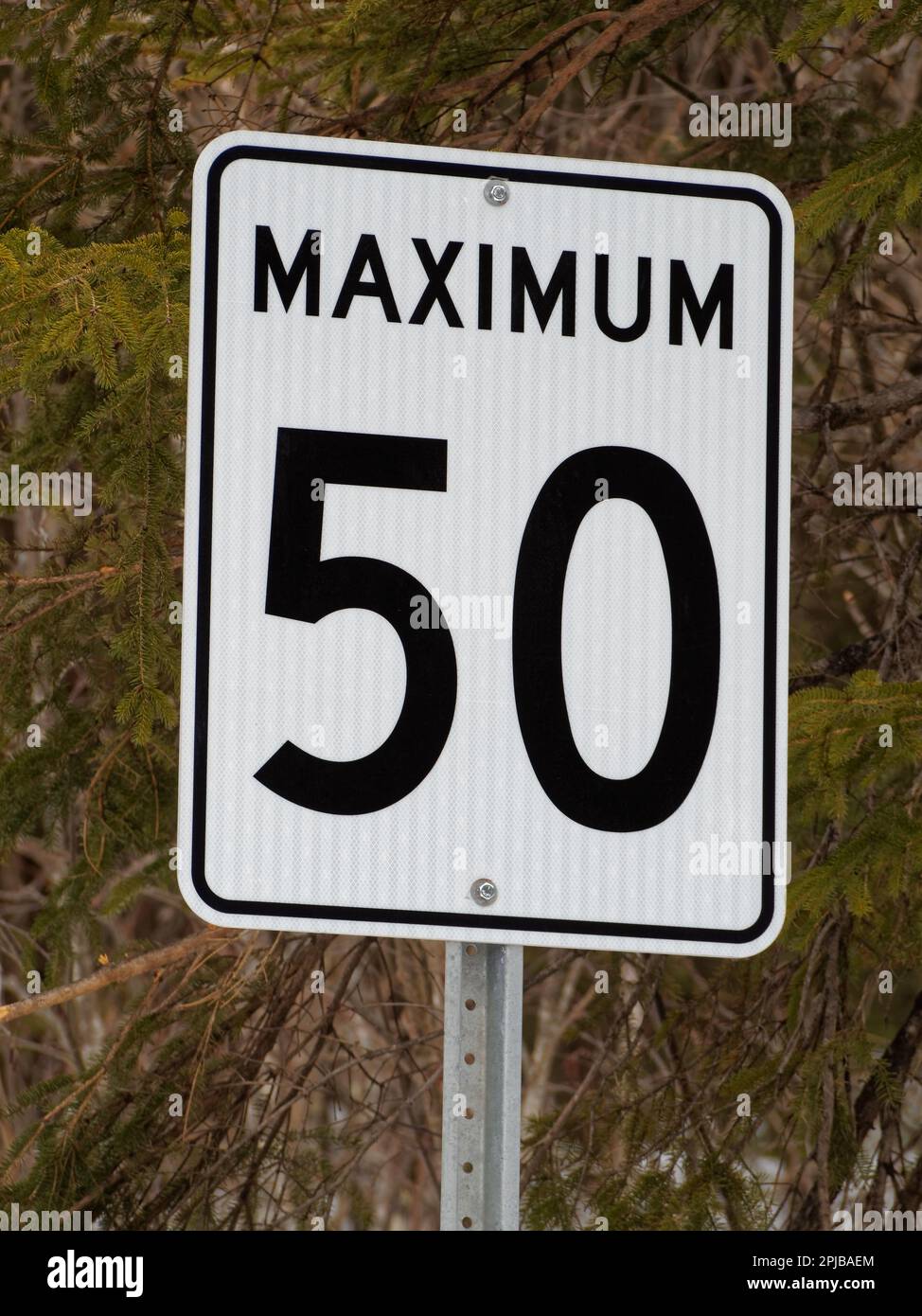 Maximum 50 speed limit sign hi-res stock photography and images - Alamy