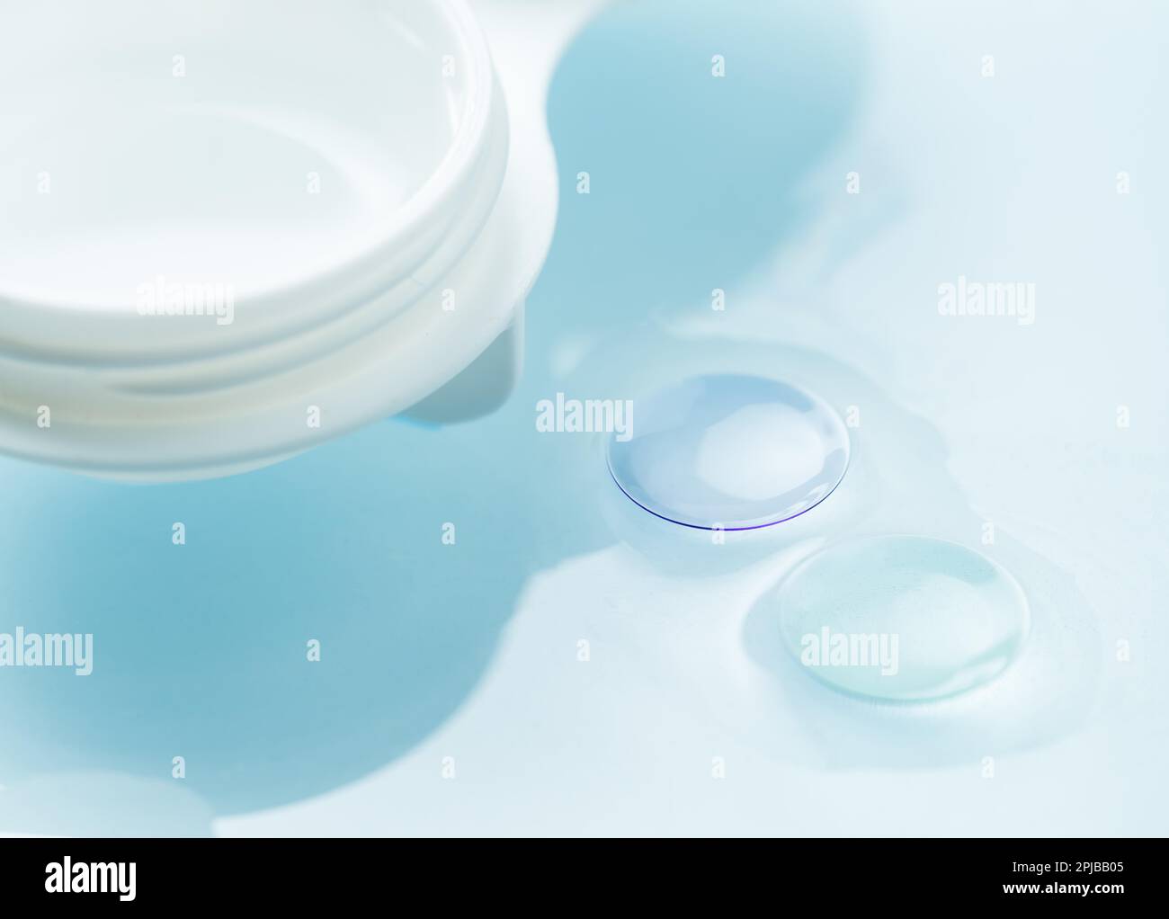 Macro Detail Of Modern Rigid Gas Permeable Contact Lenses Gp In