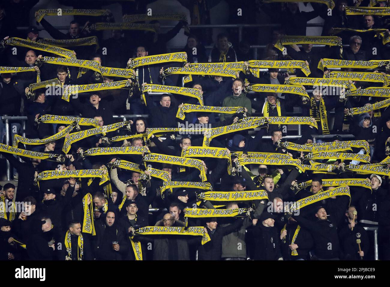 WAALWIJK - Vitesse fans during the Dutch premier league match between ...