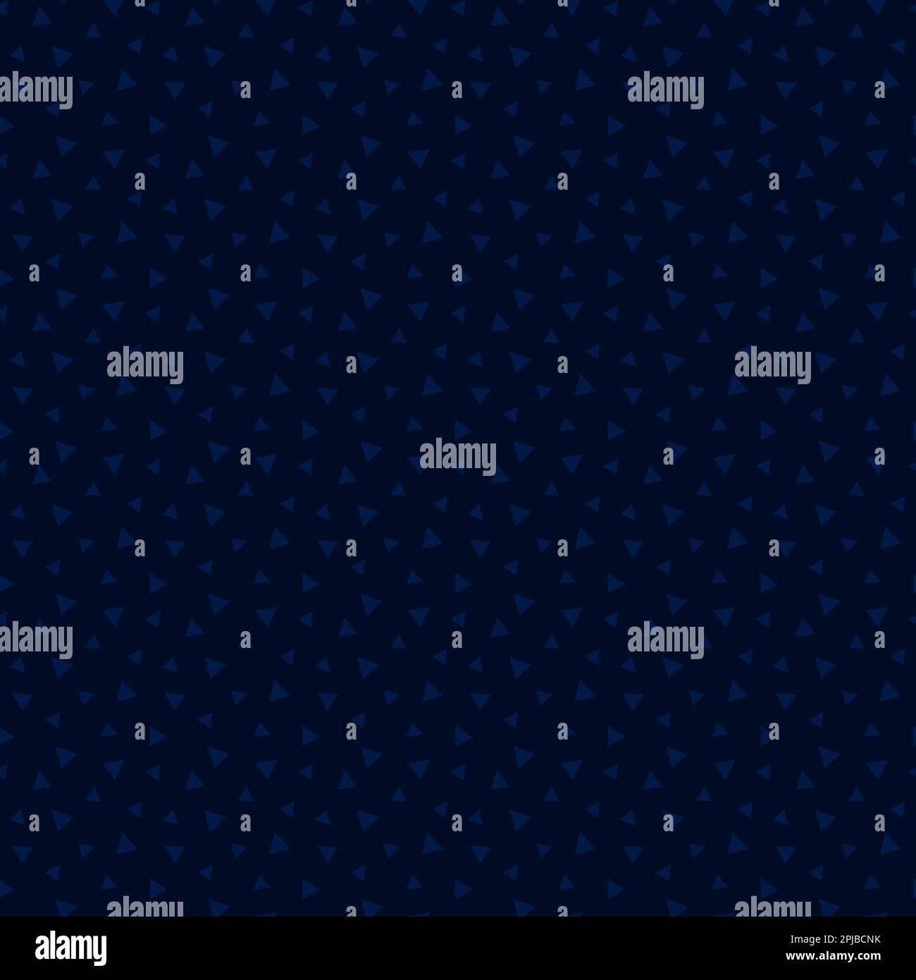Seamless random pattern of different sized blue triangles on dark blue ...