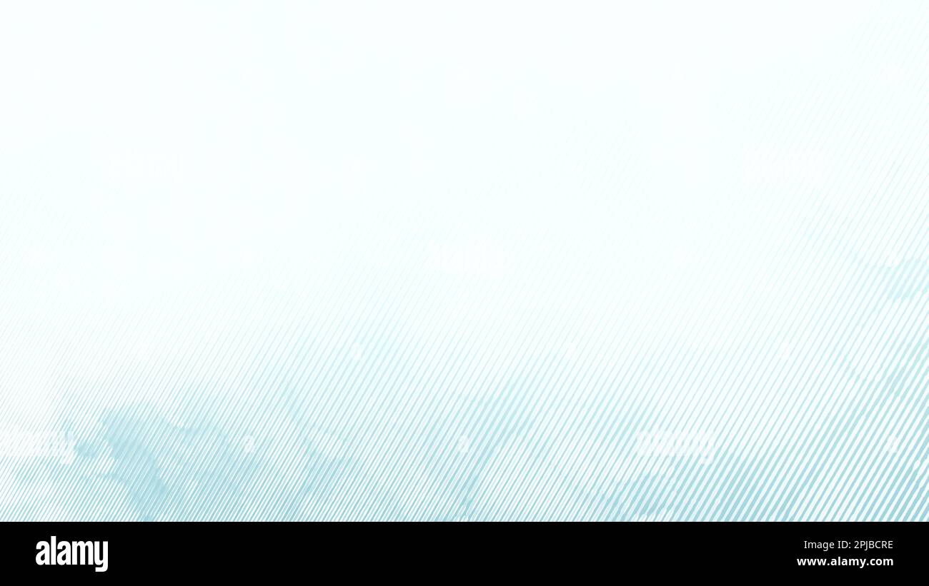 Turquoise or light blue diagonal lines on white background, fade to white. Abstract striped ...