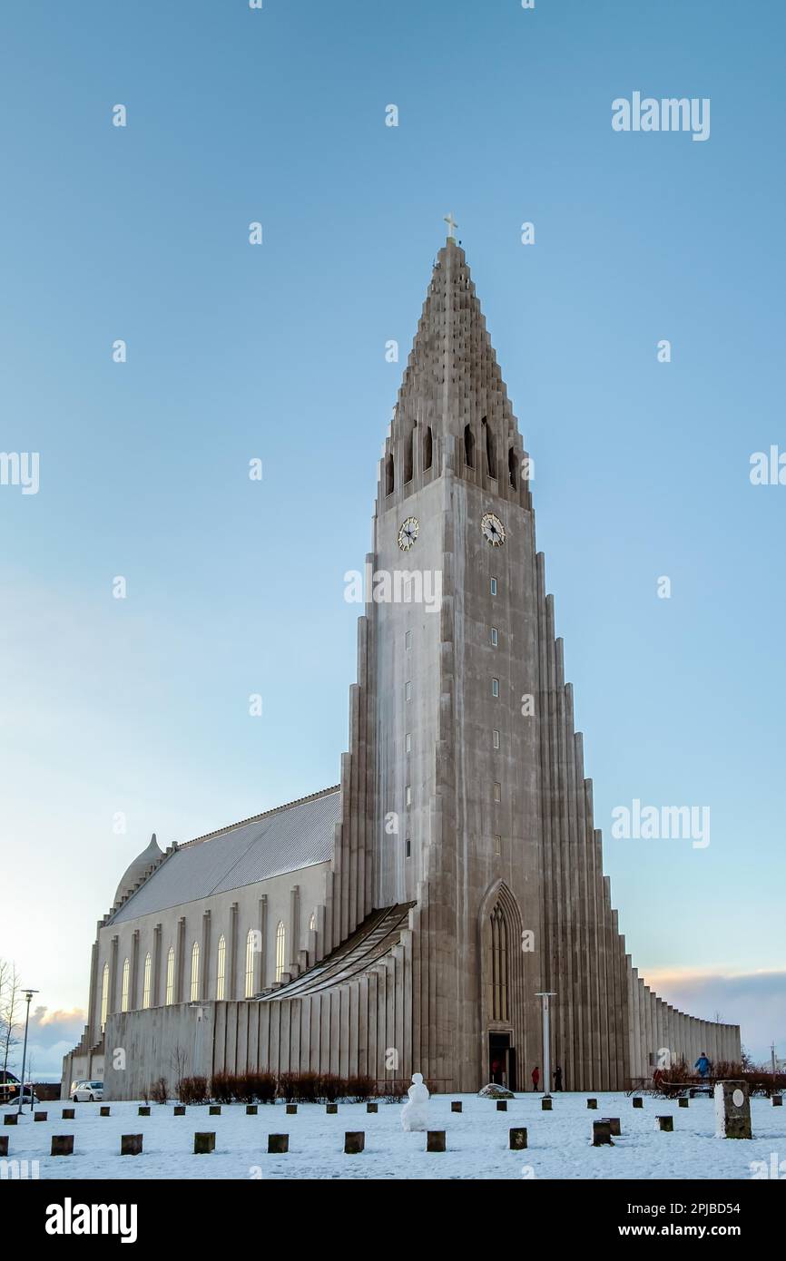 View of the Hallgrimskirkja Church in Reykjavik Stock Photo - Alamy