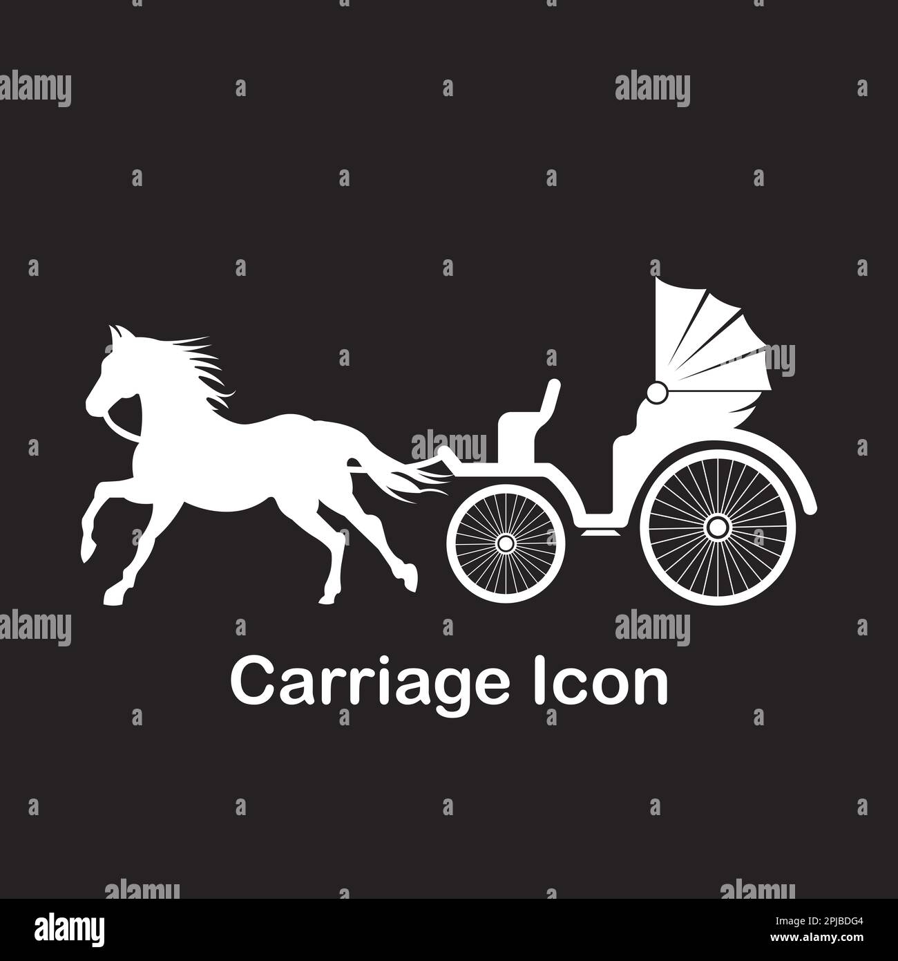 Carriage icon vector illustration symbol design Stock Photo - Alamy