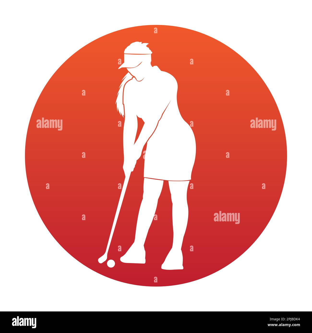 golf logo vector illustration symbol design template Stock Photo - Alamy
