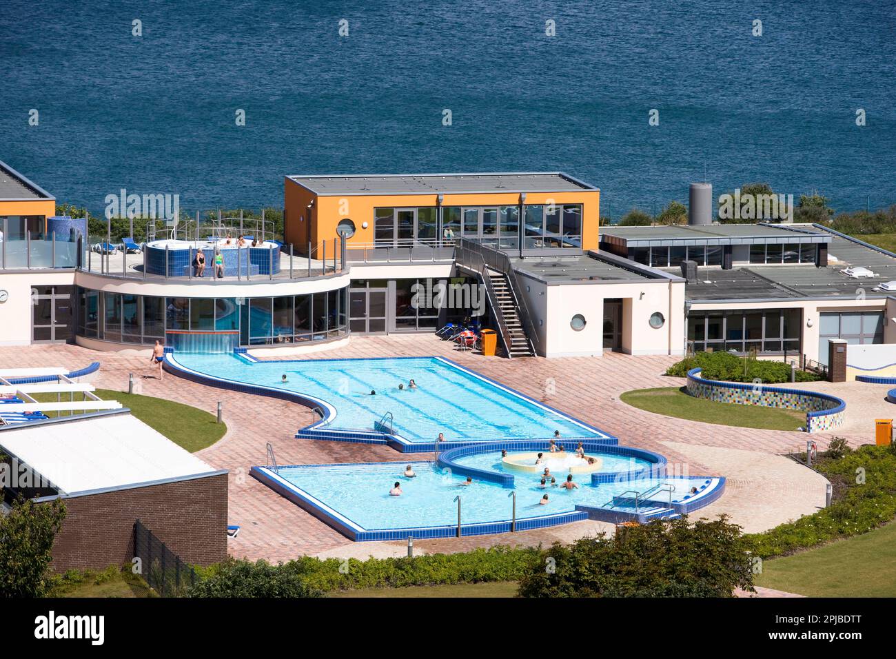 Seawater adventure pool, High Seas Island, Helgoland, Schleswig ...
