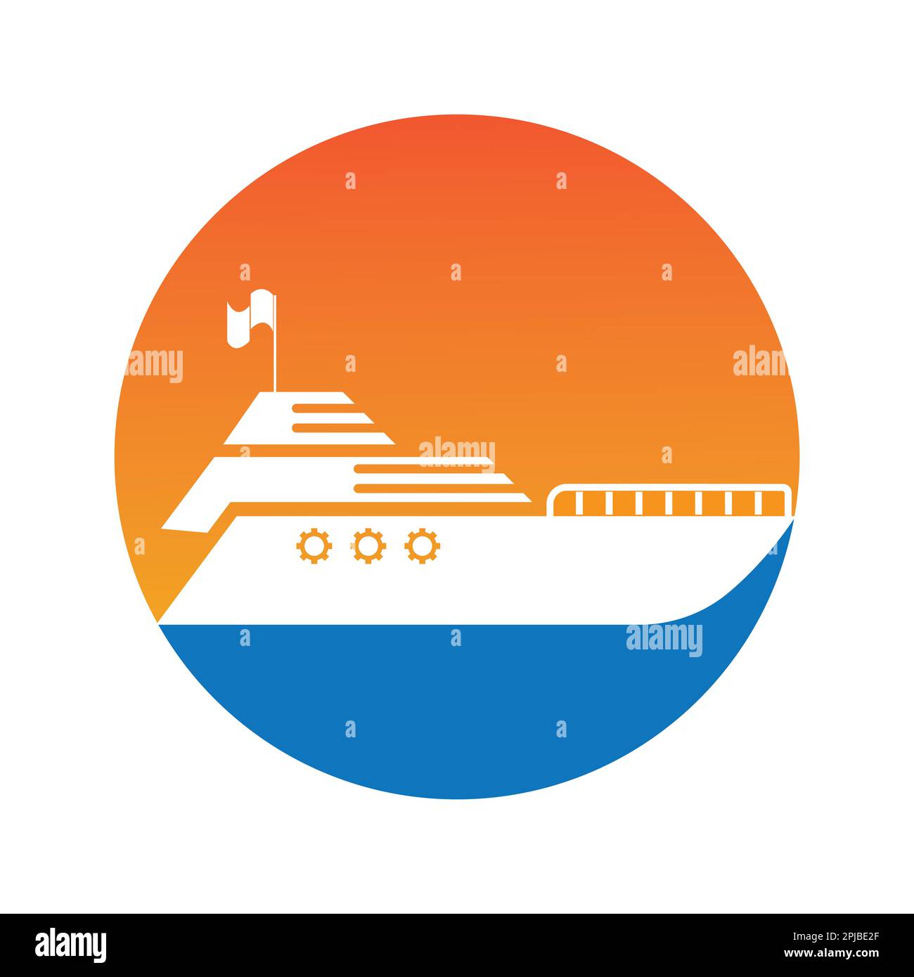 ship icon vector illustration logo template design Stock Photo - Alamy