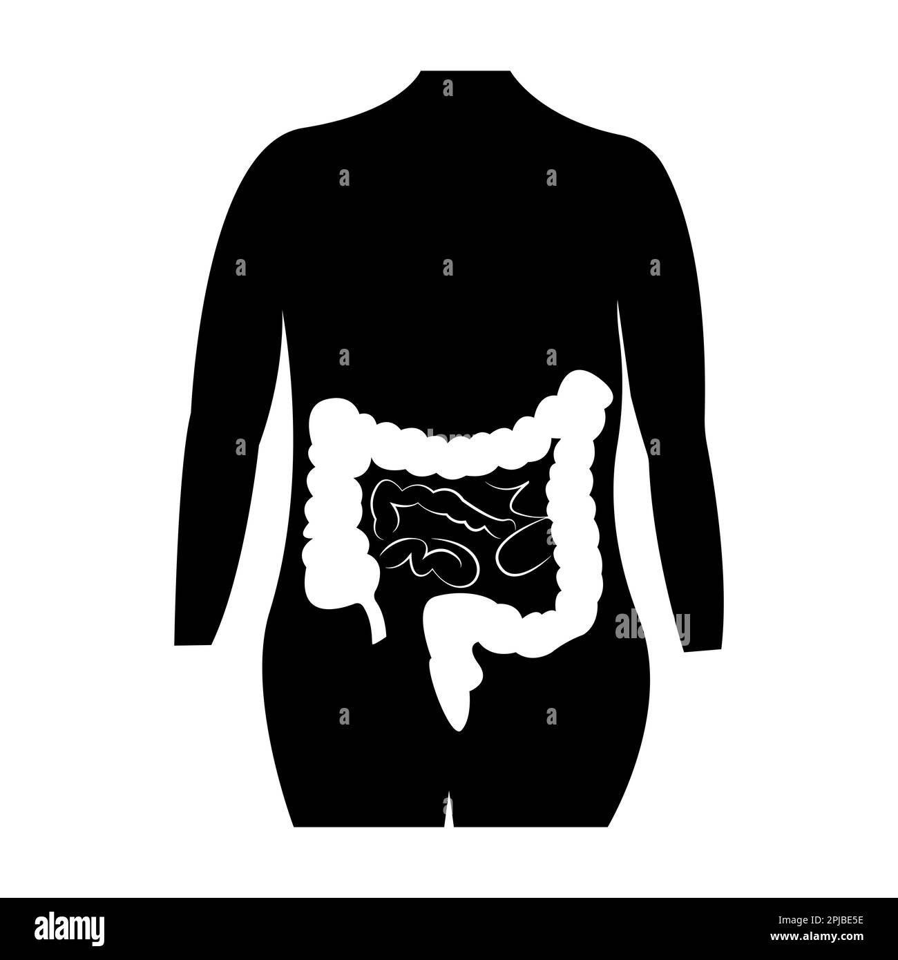 intestine simple icon vector illustration symbol design Stock Photo - Alamy