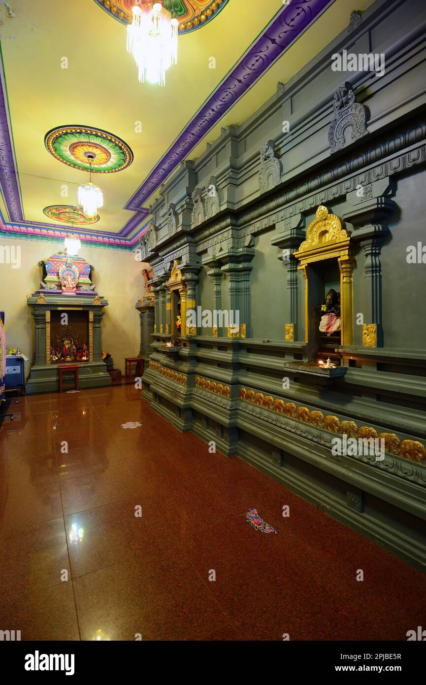 Rare interior shots of the Hindu temple, Arulmigu Navasakti Vinayagar ...