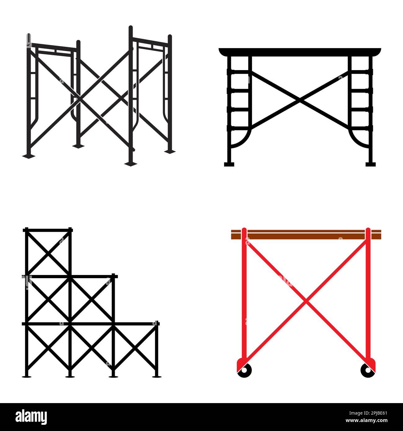 Site ladder scaffolding scaffold Cut Out Stock Images & Pictures - Alamy
