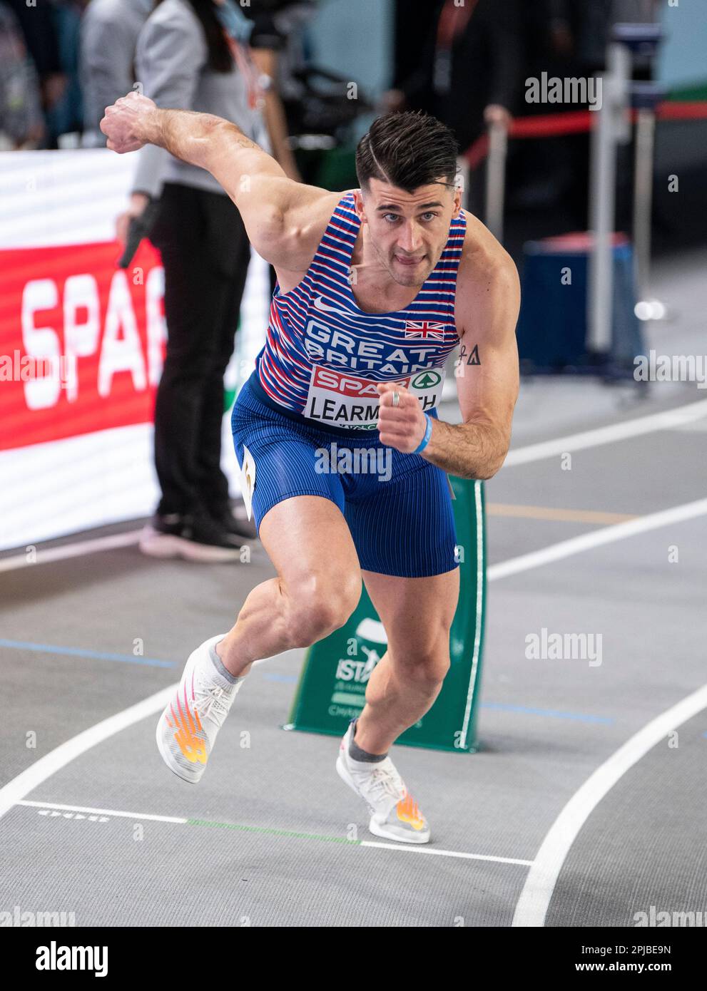 Guy Learmonth of Great Britain & NI competing in the men’s 800m heats ...