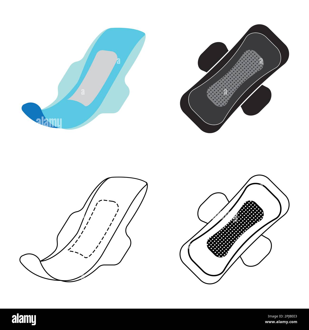 sanitary pad icon vector illustration symbol design Stock Photo - Alamy