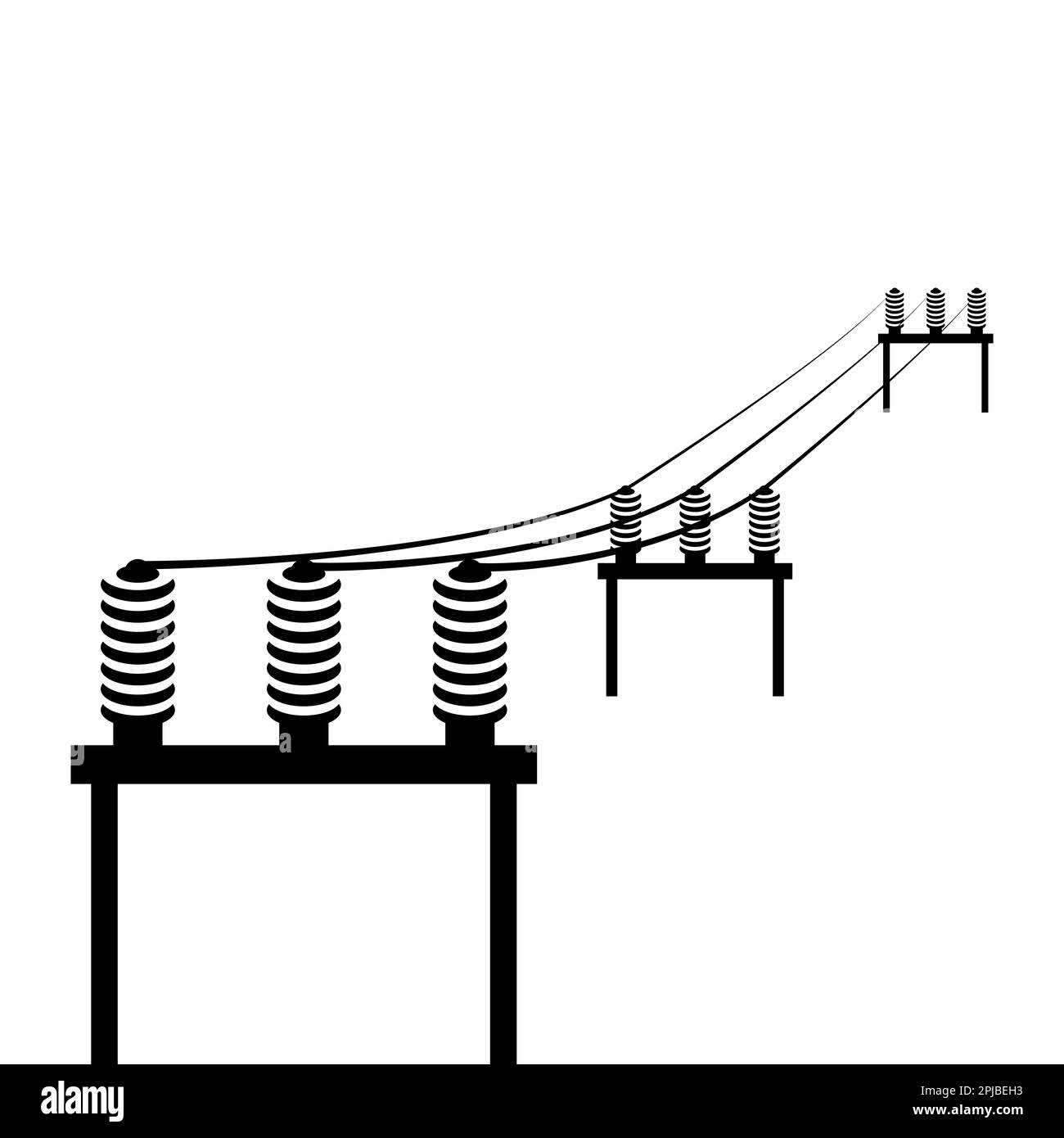 electric pole icon vector illustration symbol design Stock Photo - Alamy