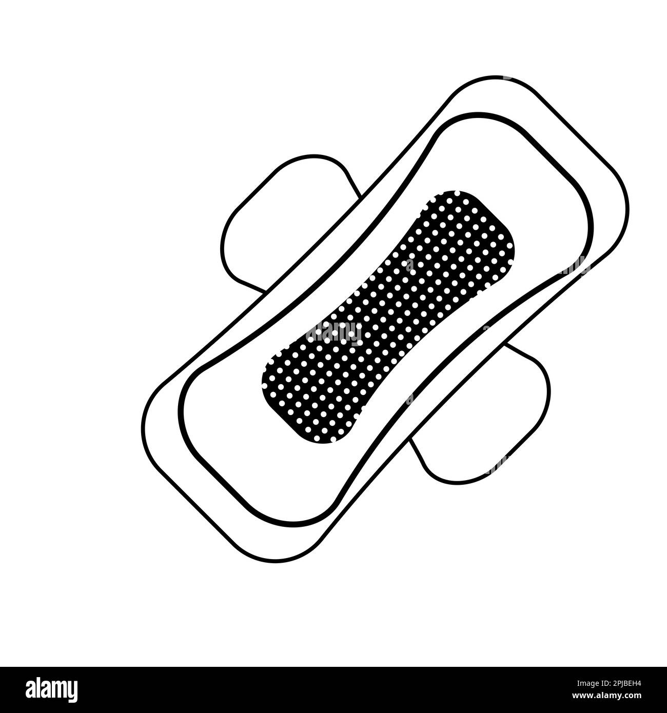 sanitary pad icon vector illustration symbol design Stock Photo - Alamy