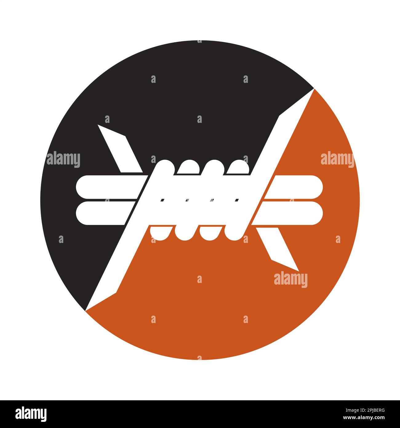 barbed wire icon vector illustration symbol design Stock Photo - Alamy