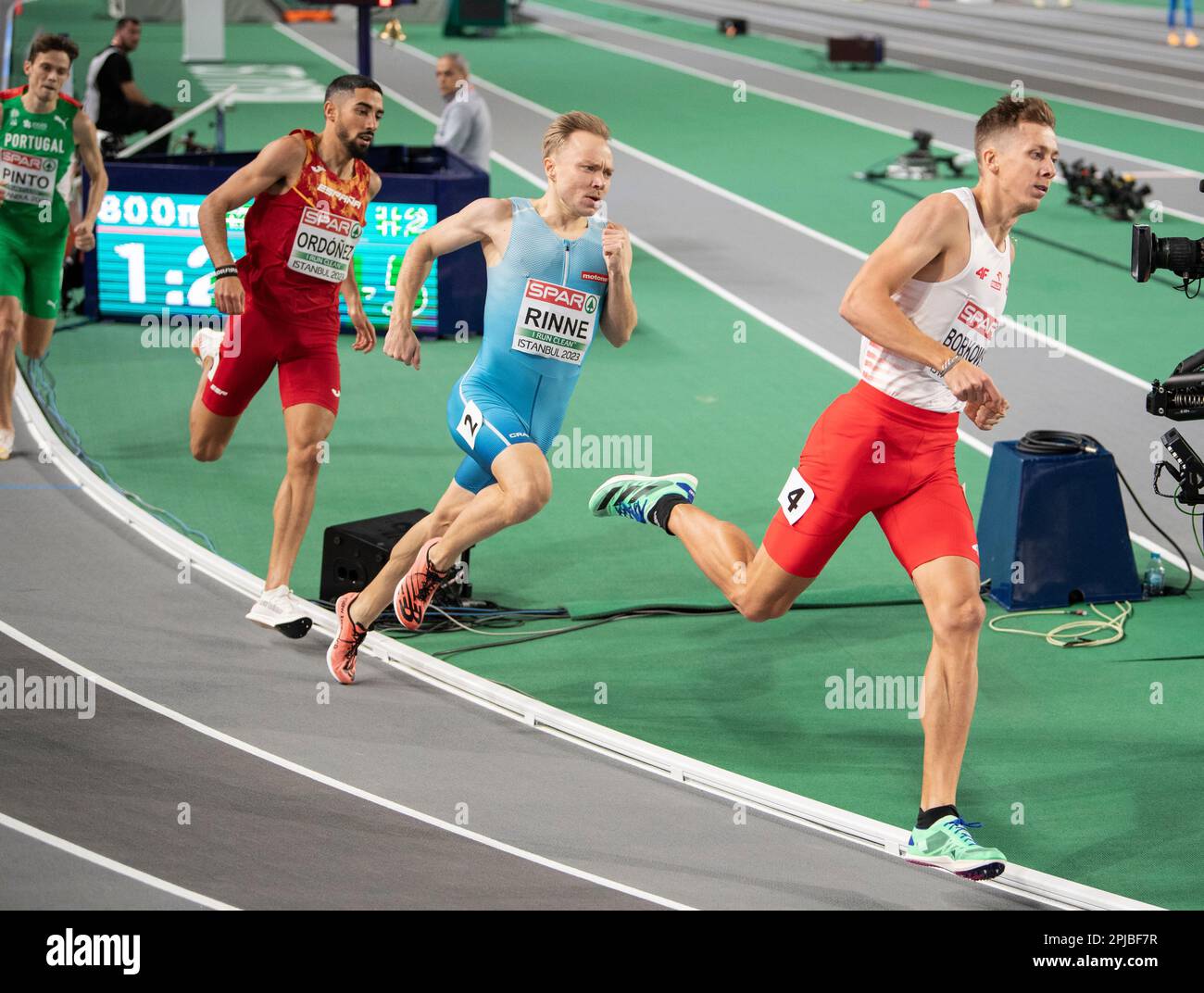 Joonas Rinne of Finland competing in the men’s 800m heats at the ...