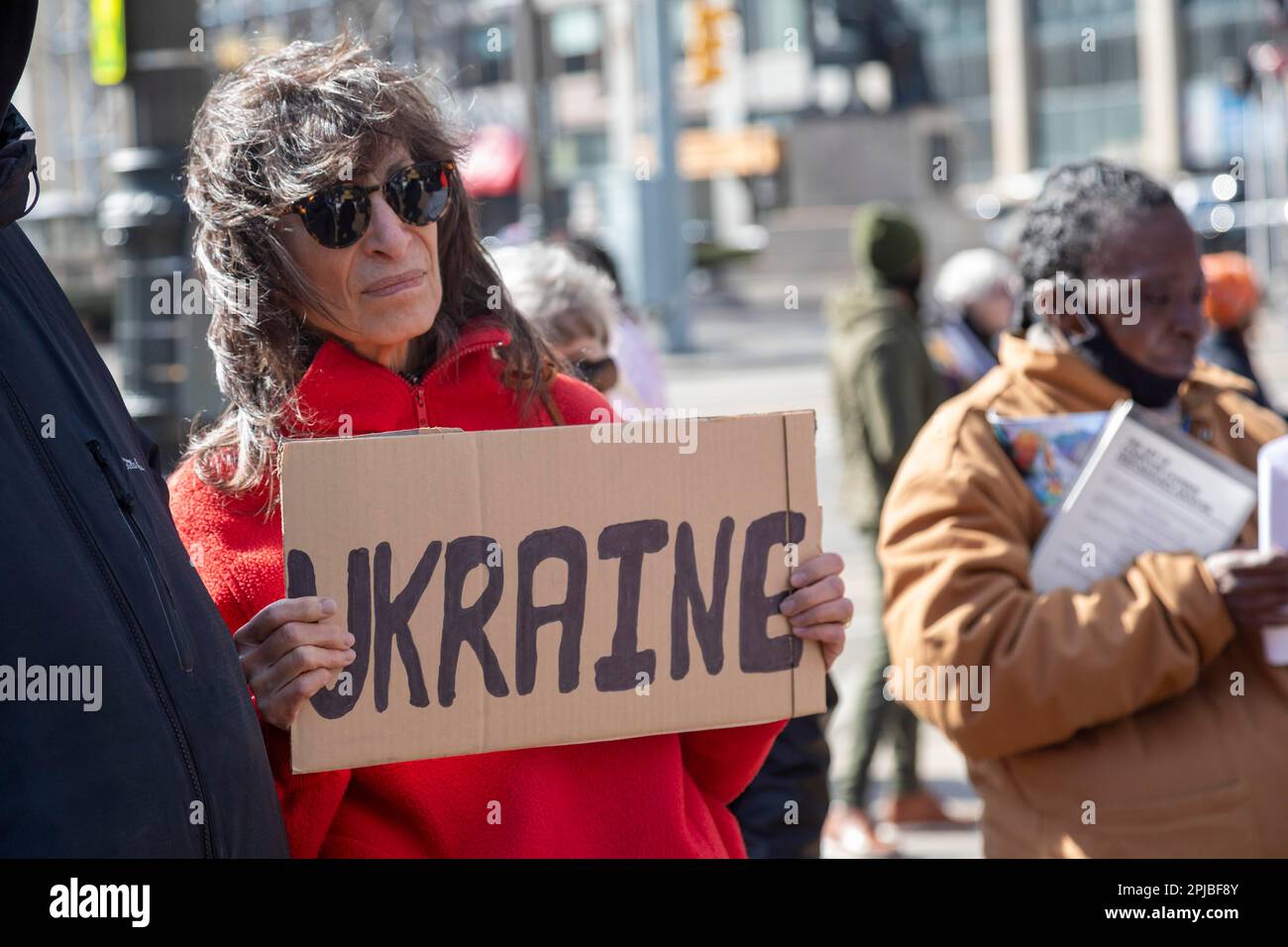 Detroit, Michigan USA, 6 March 2022, Detroit residents rally for peace ...