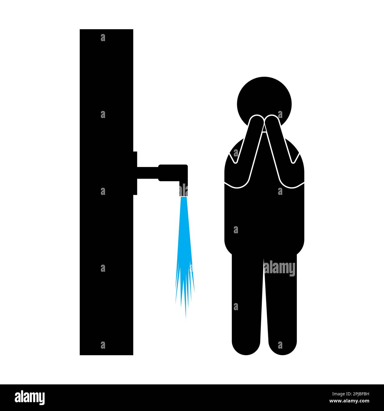 icon of ablution or cleansing before worship in the Islamic religion ...