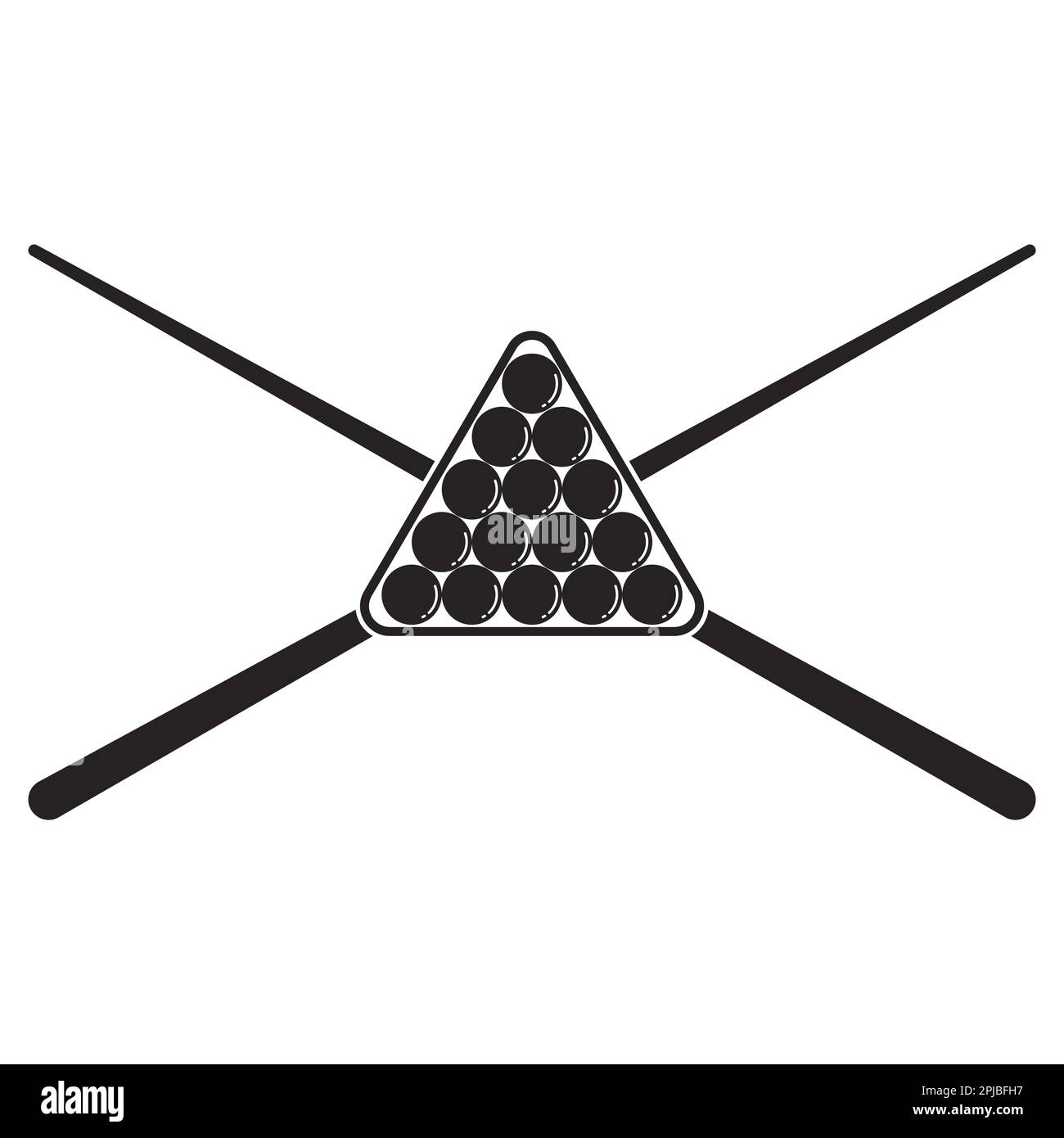 Billiard icon vector illustration symbol design Stock Photo - Alamy