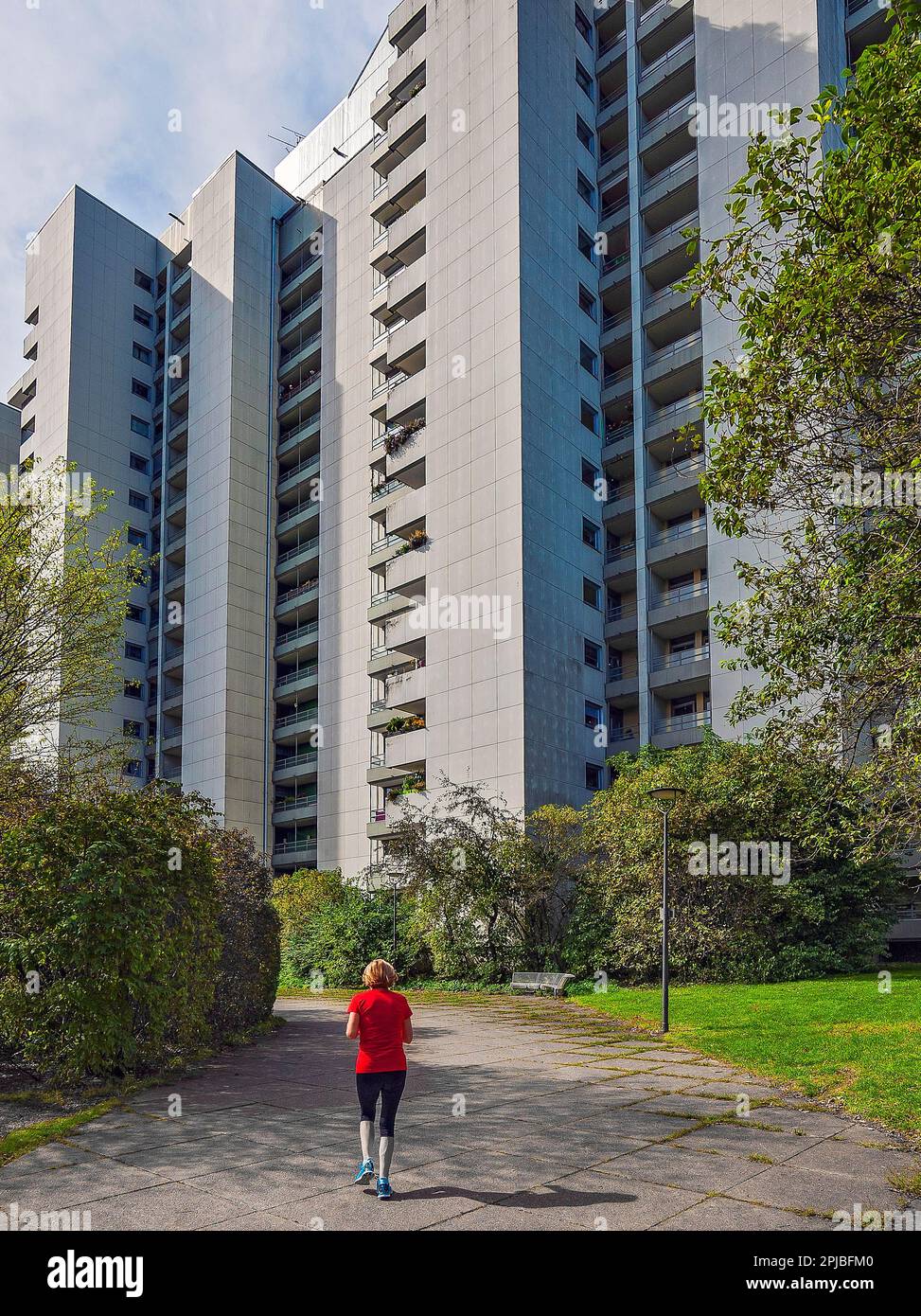 Ramses high-rise, Westkreuz, Pasing, Munich, Bavaria, Germany Stock ...