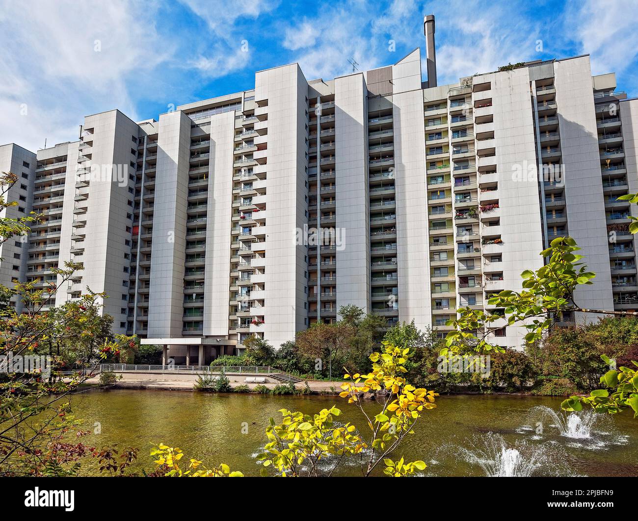 Ramses high-rise, Westkreuz, Pasing, Munich, Bavaria, Germany Stock ...
