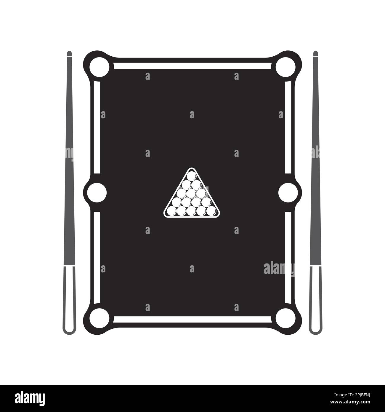 billiard table icon vector illustration symbol design Stock Photo - Alamy