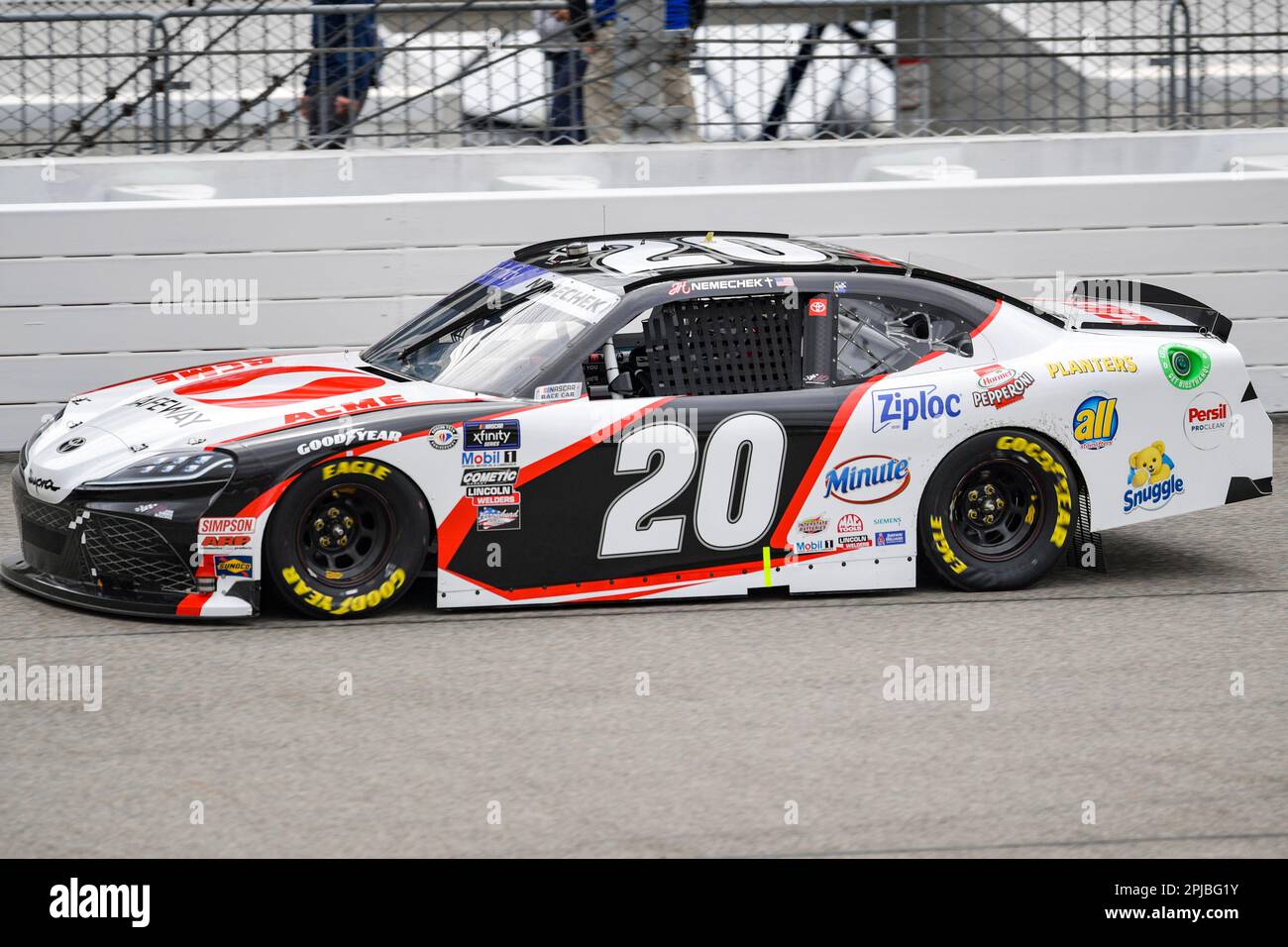 John Hunter Nemechek (20) drives during a NASCAR Xfinity Series auto ...