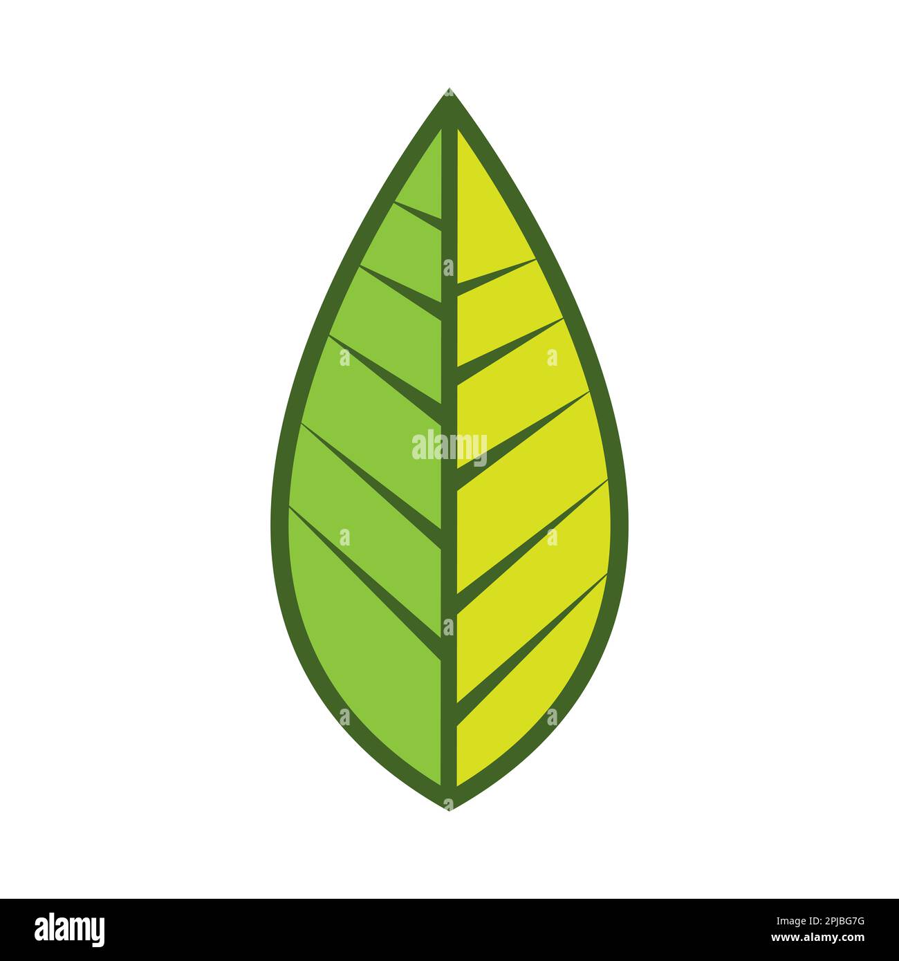 leaf logo vector illustration template design Stock Photo - Alamy
