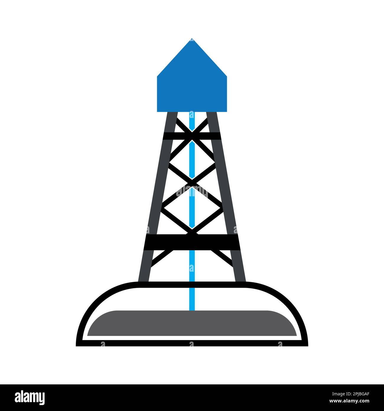 Oil rigs, oil industry production equipment, vector illustration logo ...