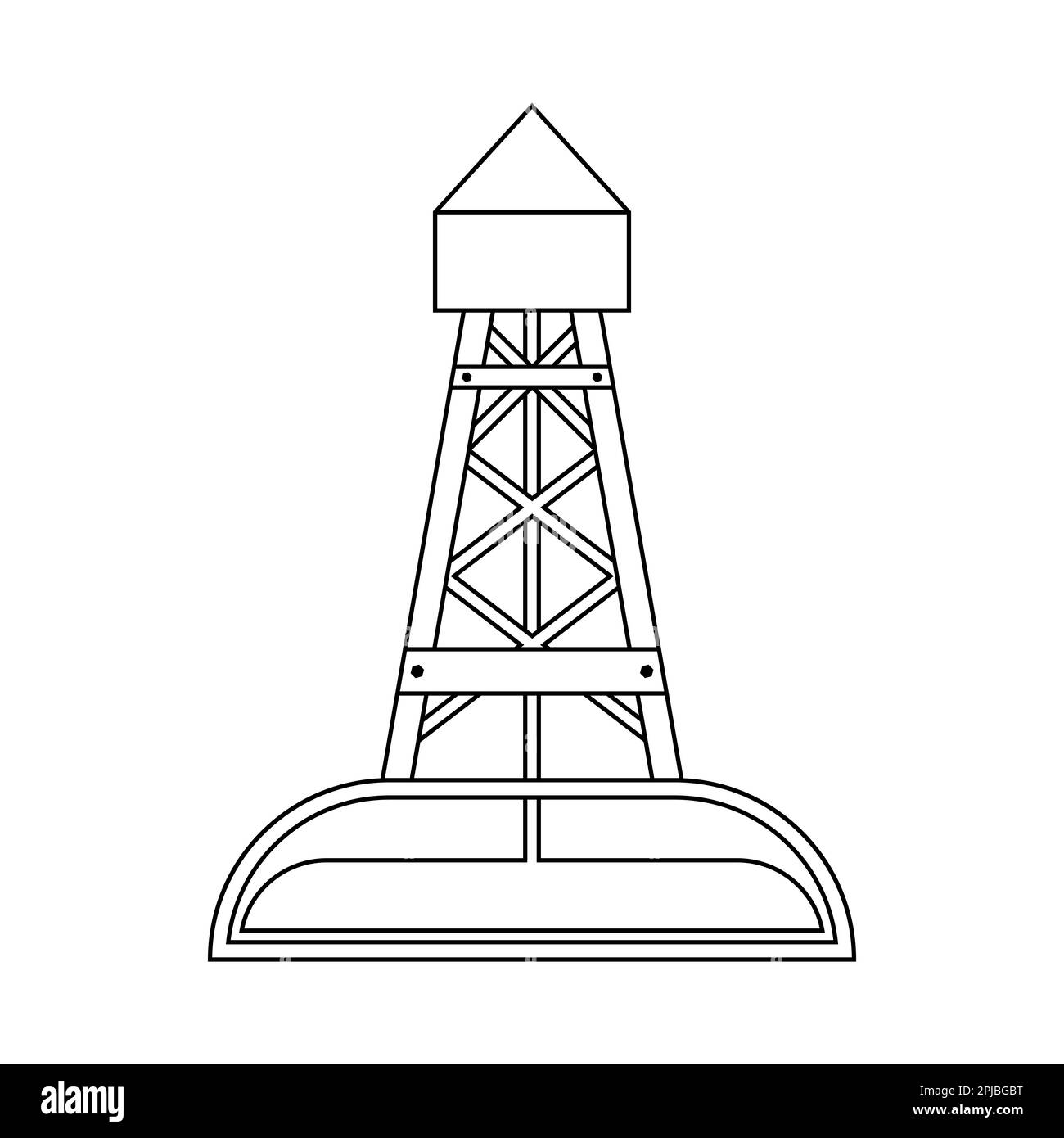 Oil rigs, oil industry production equipment, vector illustration logo ...