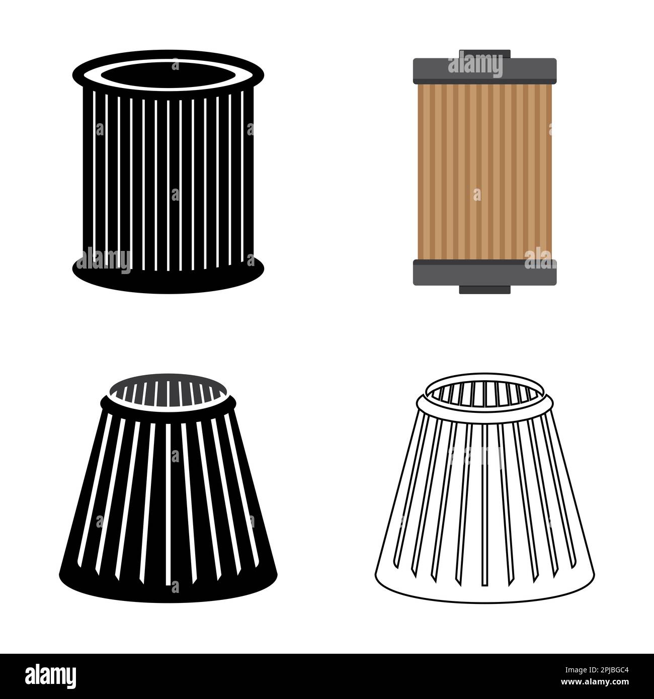 car oil filter icon vector illustration symbol design Stock Photo - Alamy