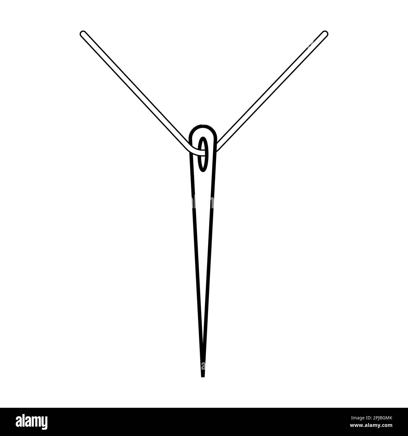 Sewing needle icon vector illustration design, symbol background Stock ...